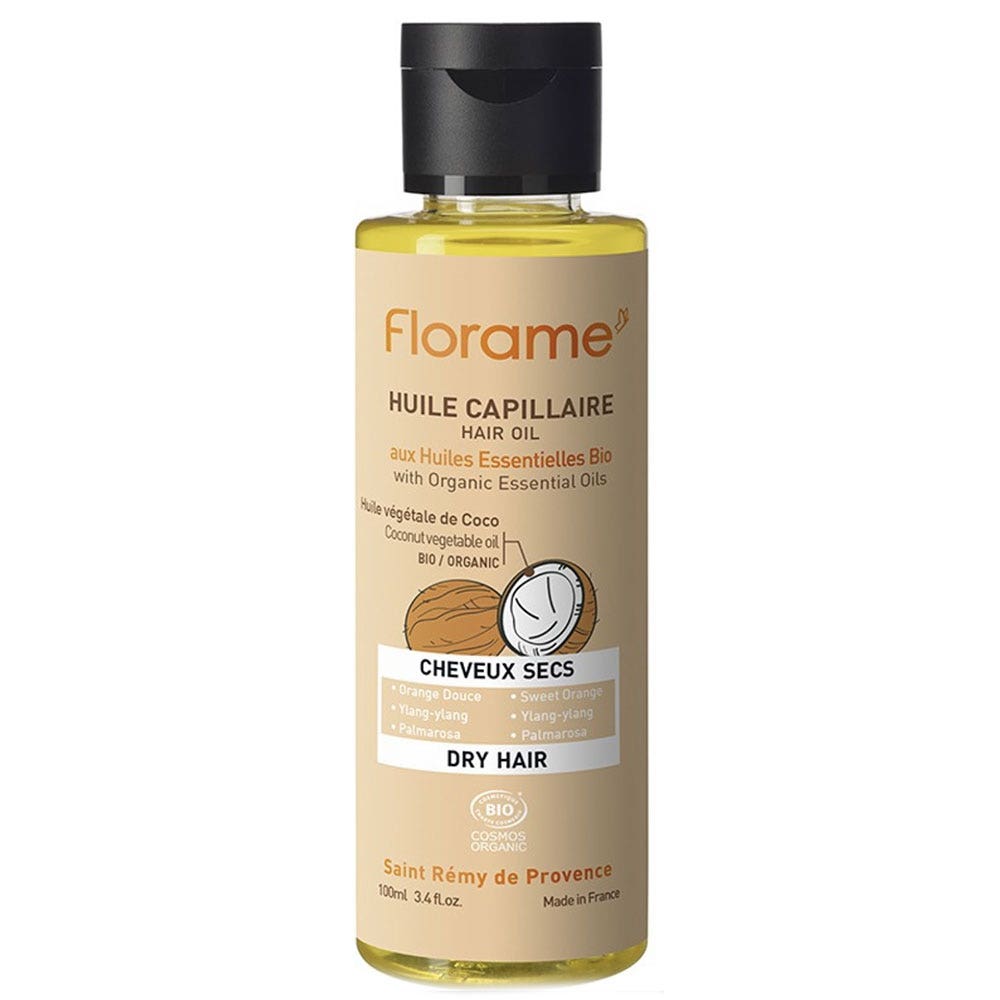 Florame Dry Hair Oil With Organic Essential Oils 100ml - Easypara
