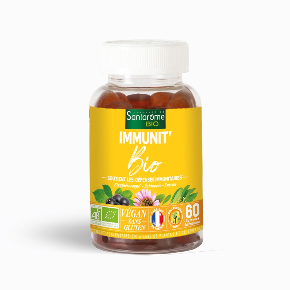 Santarome Immunit' Bio Défenses immunitaires 60 gummies - Easypara