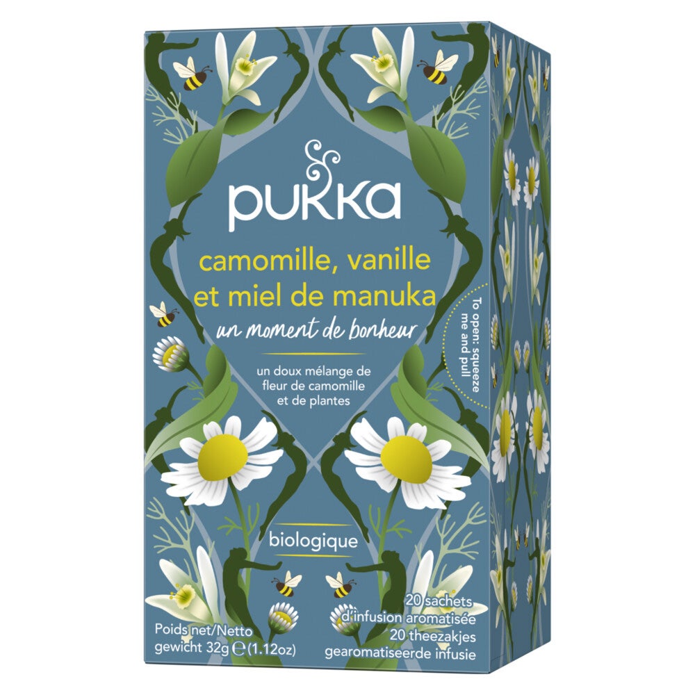 Pukka Relax Herbal Teas - Chamomile, Vanilla & Manuka Honey x 20 ...