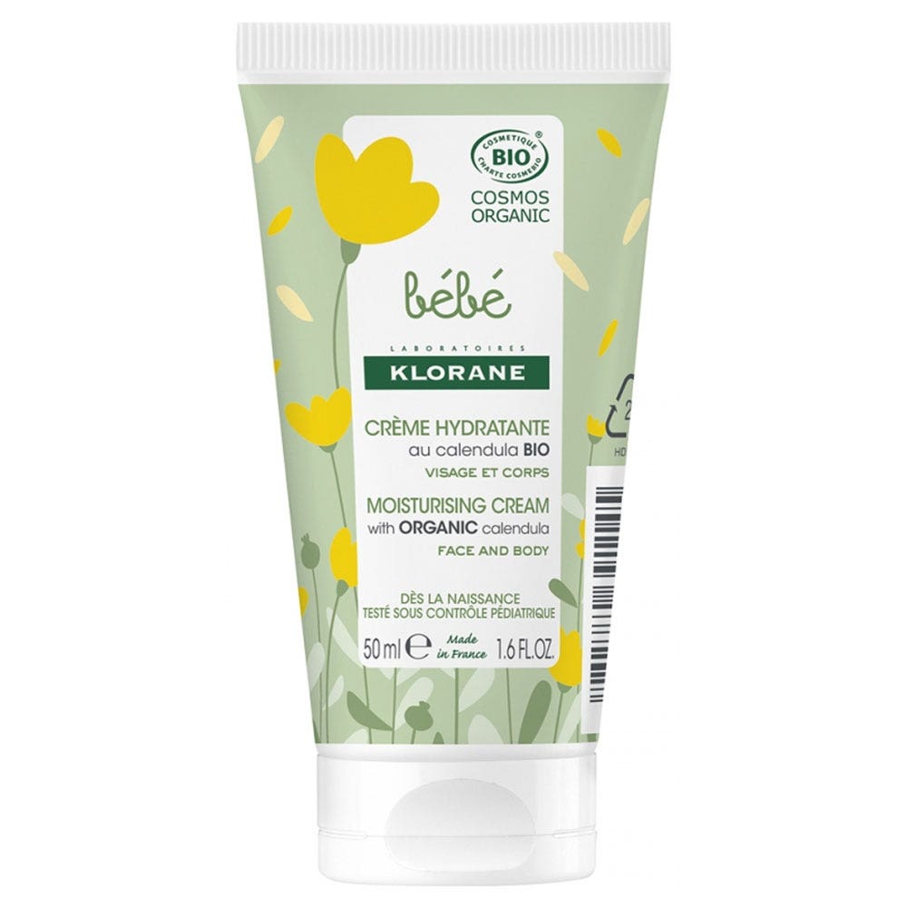 Klorane Baby Organic Calendula Moisturiser 50ml - Easypara