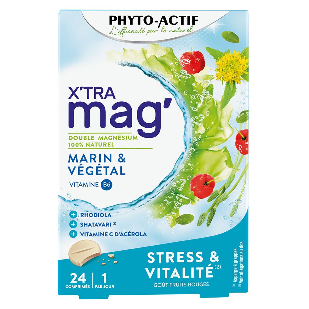 Phyto-Actif X'TRA Mag Stress & Vitality 2x12 tablets - Easypara