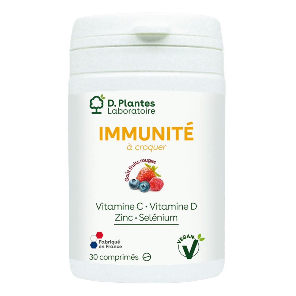 D. Plantes Chewable Immunity Red Fruit taste 30 tablets - Easypara