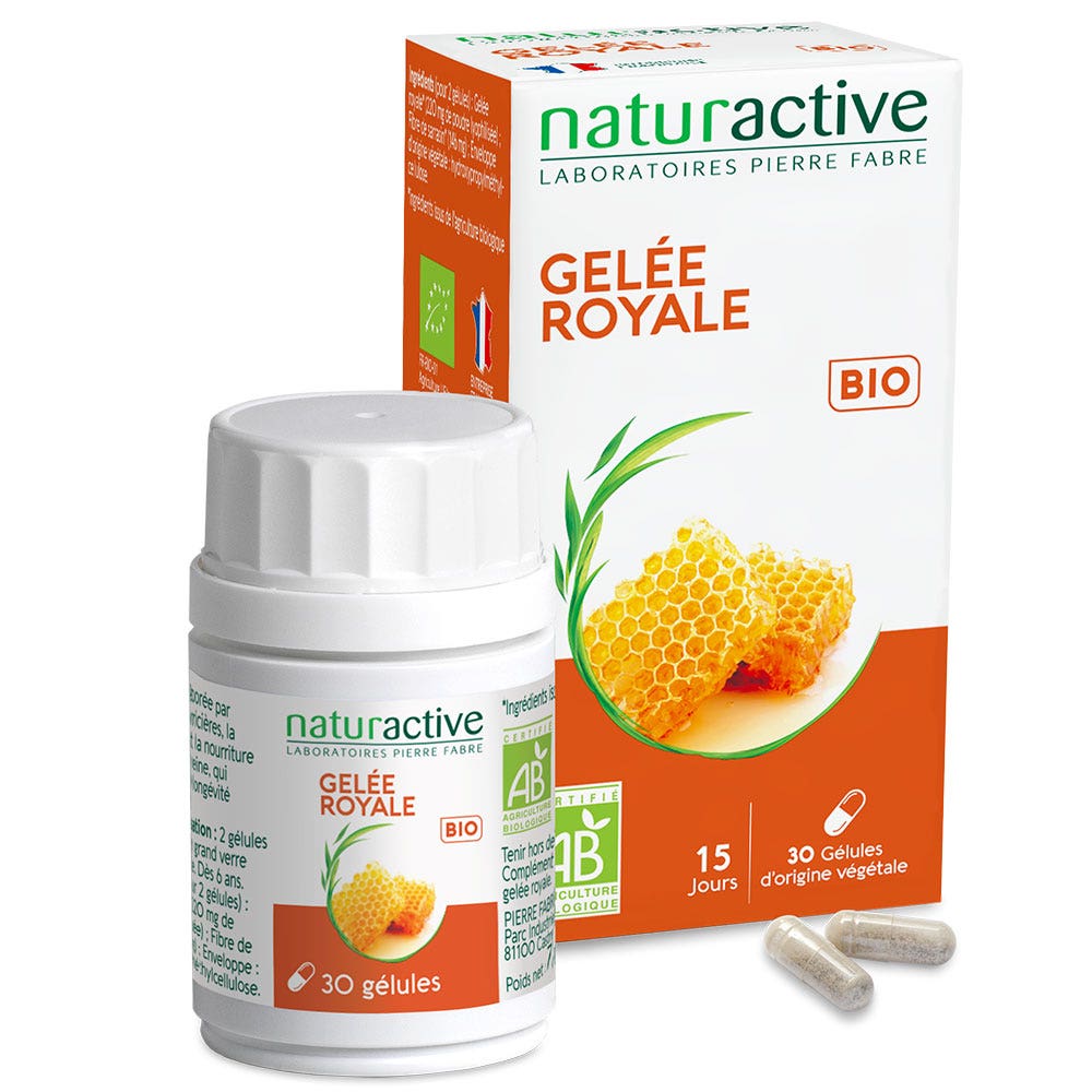 Naturactive Royal Jelly Bio 30 Gélules - Easypara