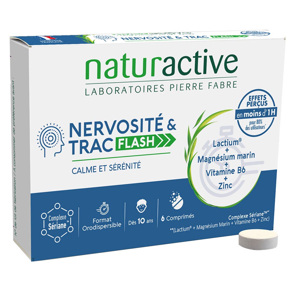 Naturactive Nervousness & Stage fright Flash 60 Capsules - Easypara