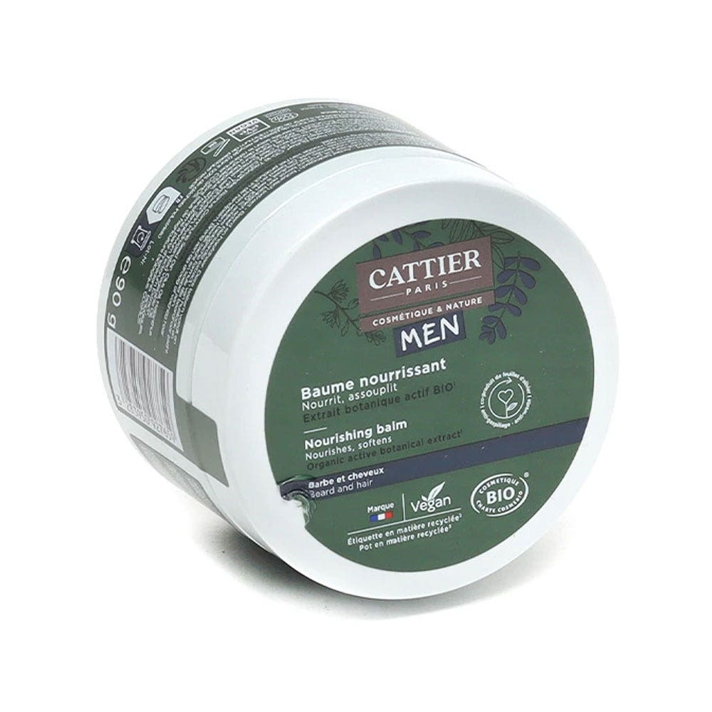 Cattier Man Nourishing Balm Bioes Beard and Hair 90g - Easypara
