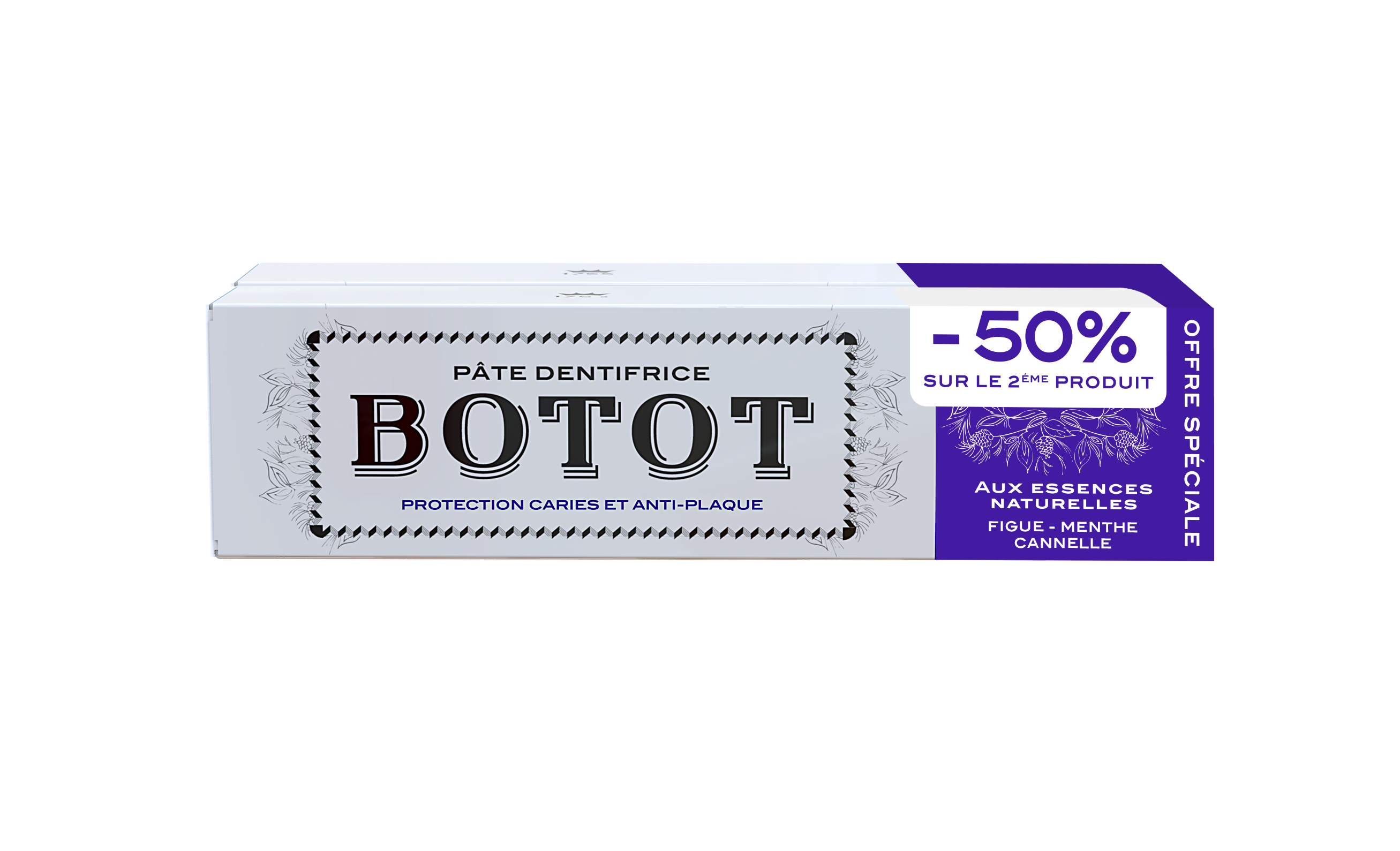 Botot Toothpaste Fig Mint Cinnamon x2 2x75ml - Easypara