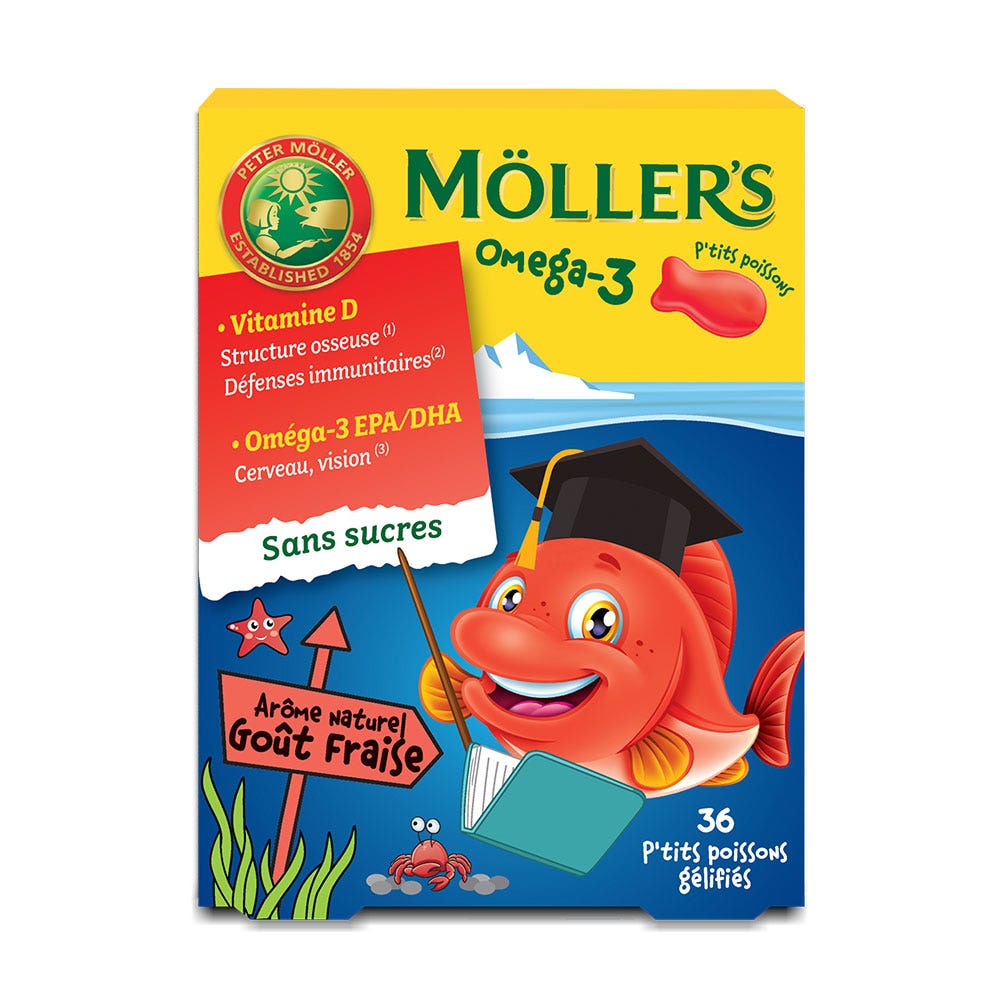 Moller'S Omega-3 Sugar-free 36 Jelly Fish - Easypara
