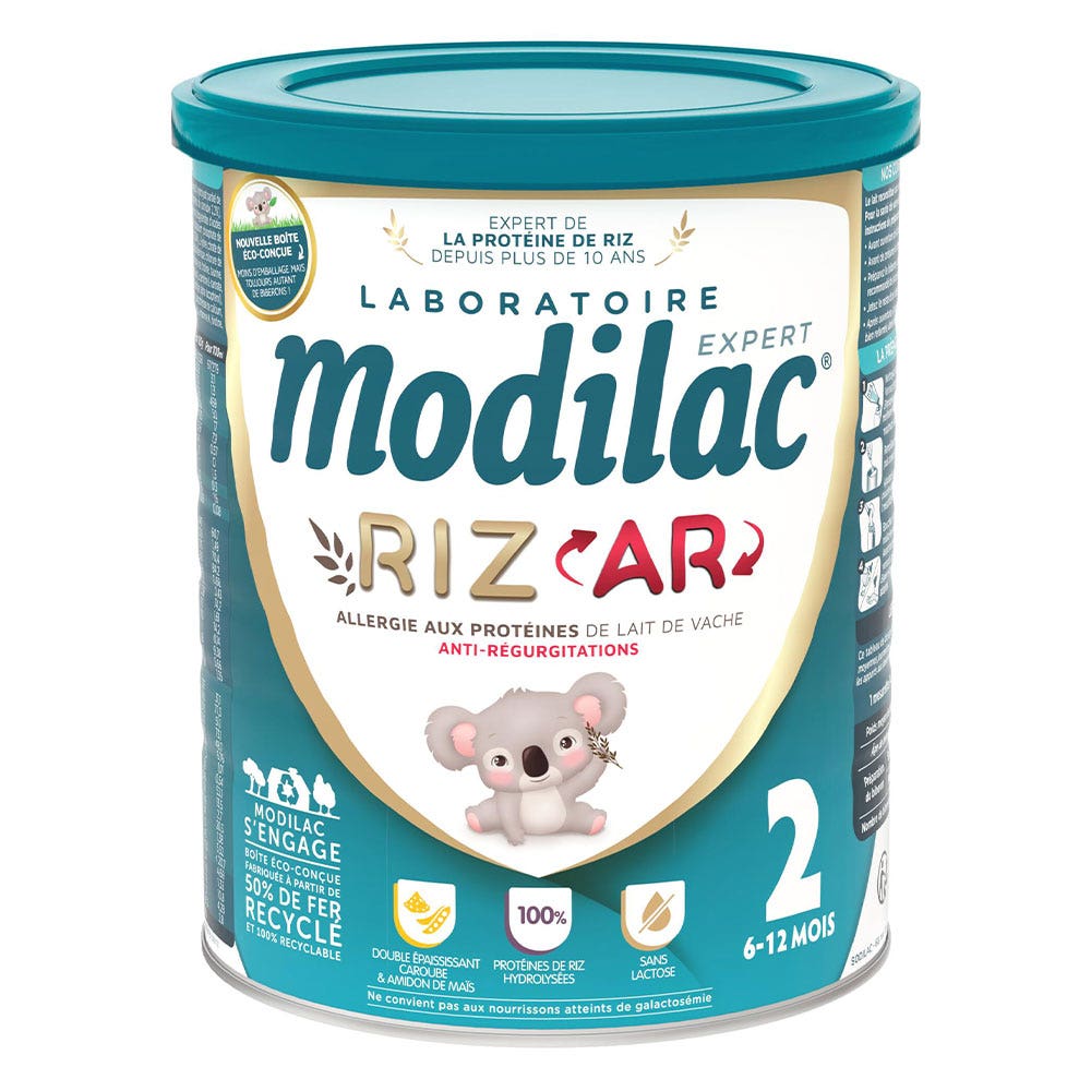 Modilac Rice AR 2nd age Milk RIZ AR 2 Expert 6 to 12 months 800g - Easypara
