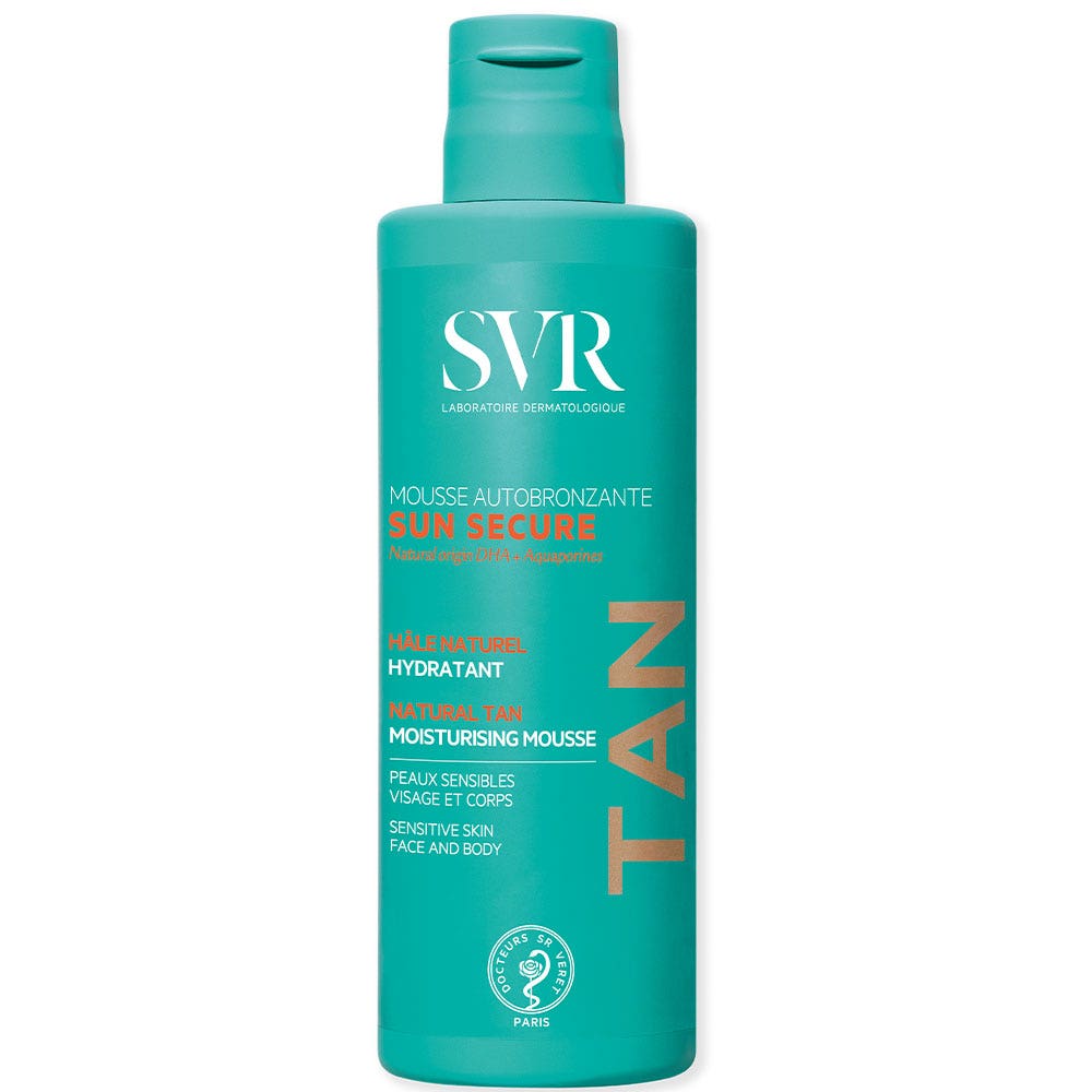 Svr Sun Secure Self Tanning Mousse Moisturising Natural Tan 150ml ...