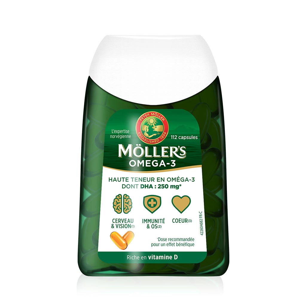 Moller'S Double Omegas x112 capsules - Easypara