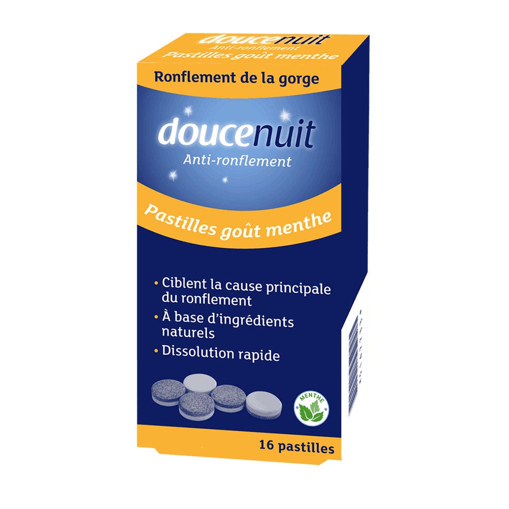 Doucenuit Anti-snoring tablets Goût menthe x16 - Easypara