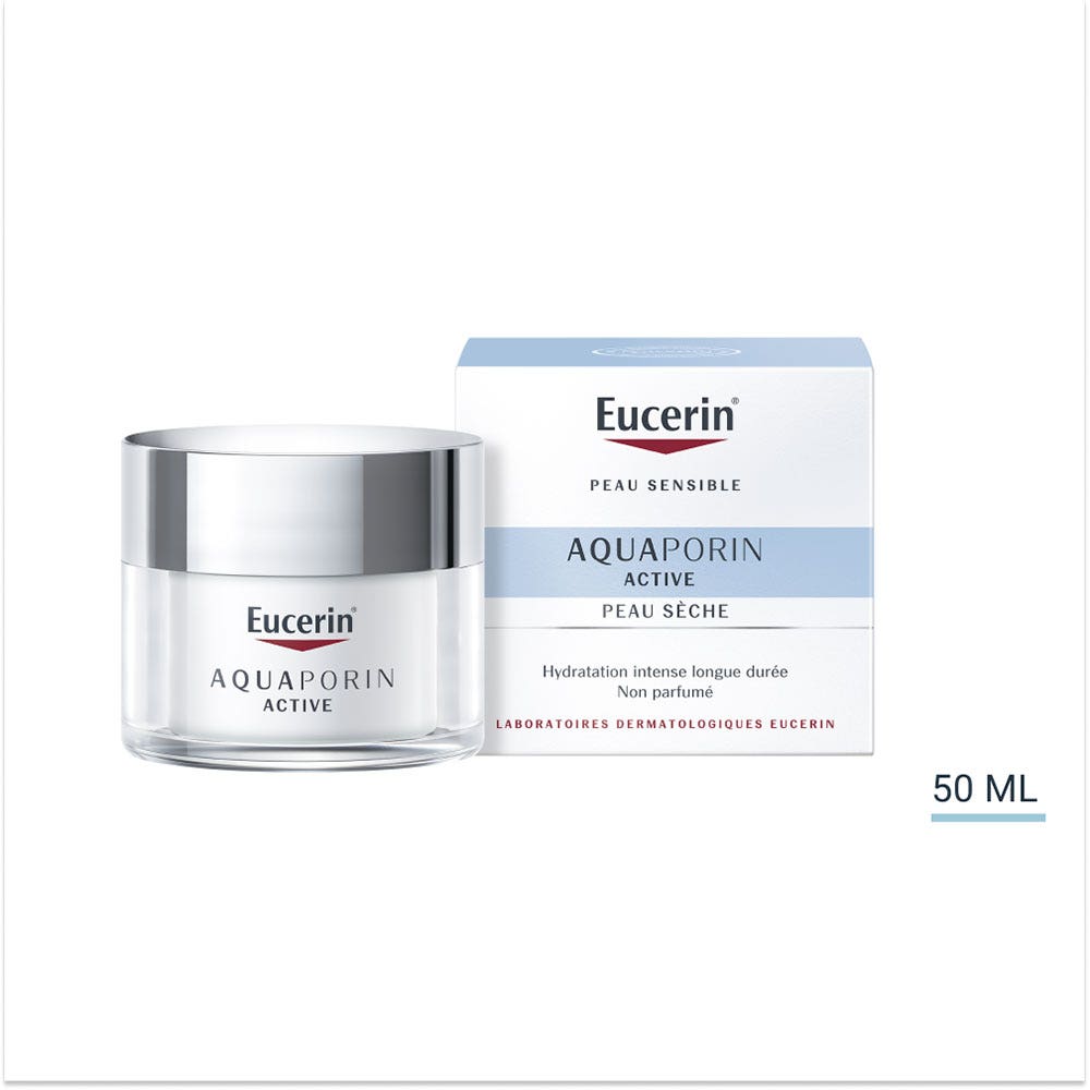 Eucerin Aquaporin Active Rich Hydrating Cream for Dry Skin 50ml - Easypara