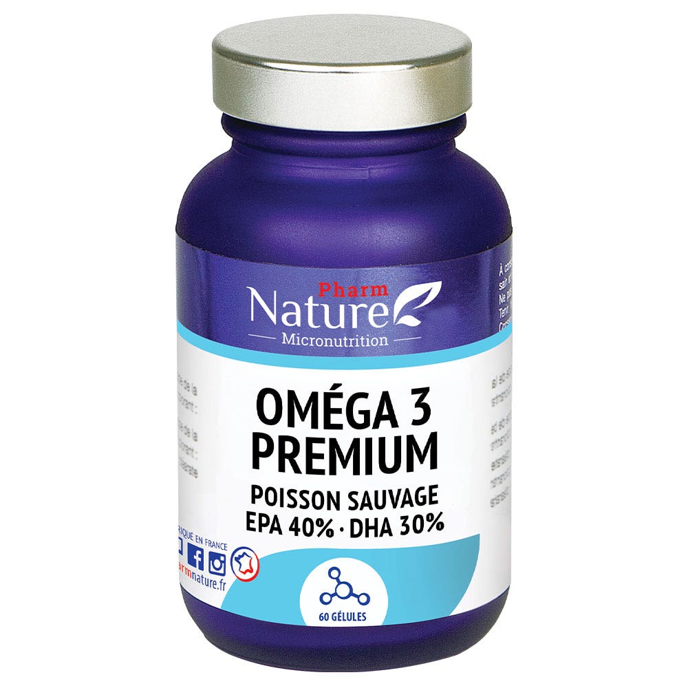 Pharm Nature Micronutrition Premium Omegas 3 Poisson Sauvage 60 ...