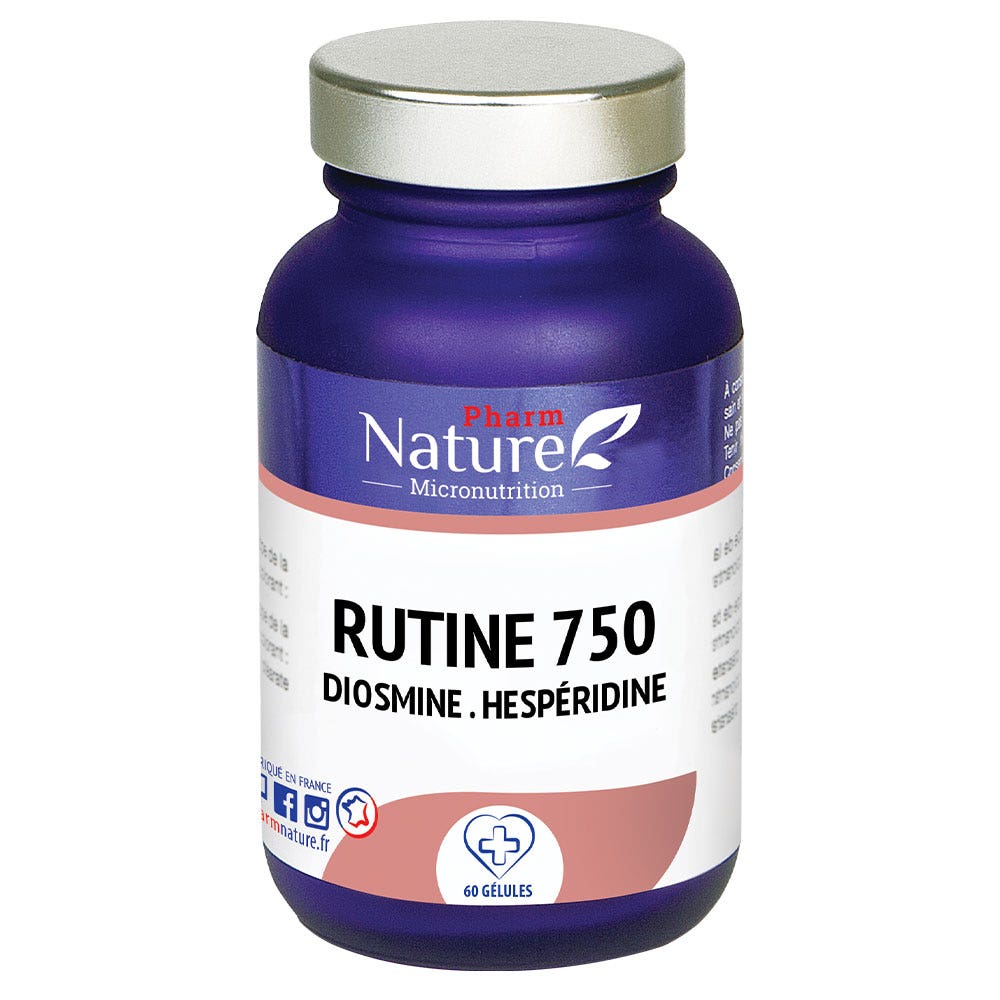 Pharm Nature Micronutrition Rutin 750 Diosmin Hesperidin 60 capsules ...