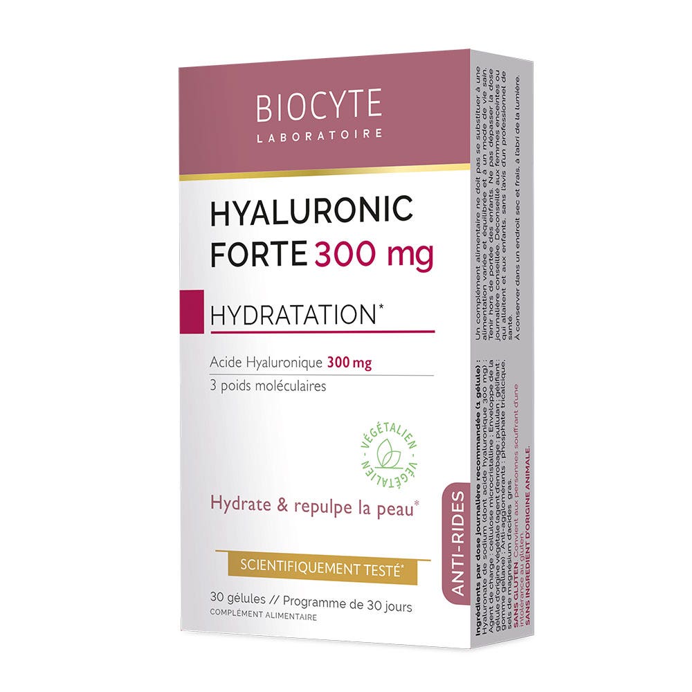 Biocyte Anti-wrinkle Hyaluronic forte 300 mg Hydration 30 capsules ...