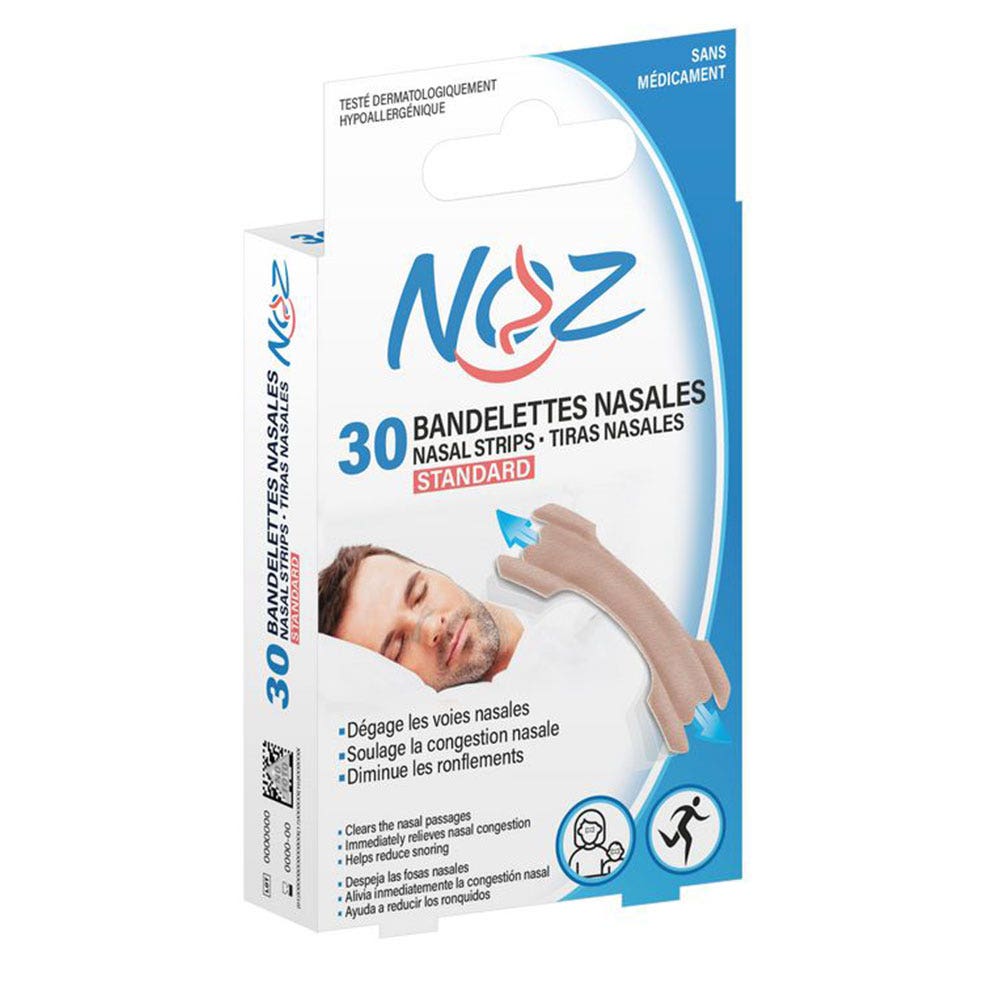 Noz Standard Nasal Strips 30 patches - Easypara