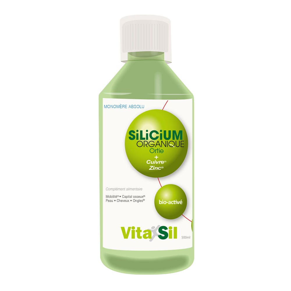 Vitasil Organic Silicium Nettle + Copper Zinc 500ml - Easypara