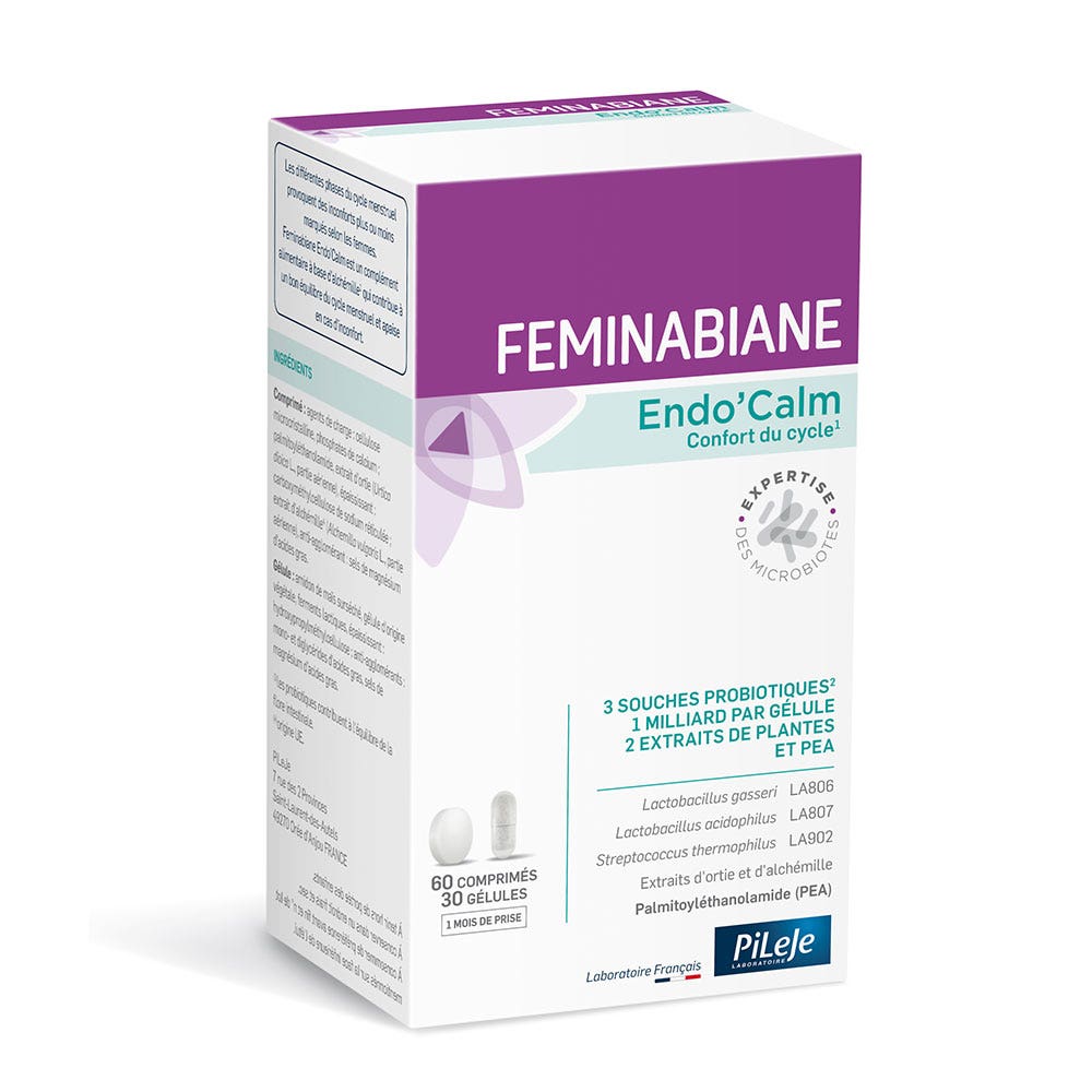 Pileje Feminabiane Feminabiane Endo'calm 60 tablets + 30 capsules ...
