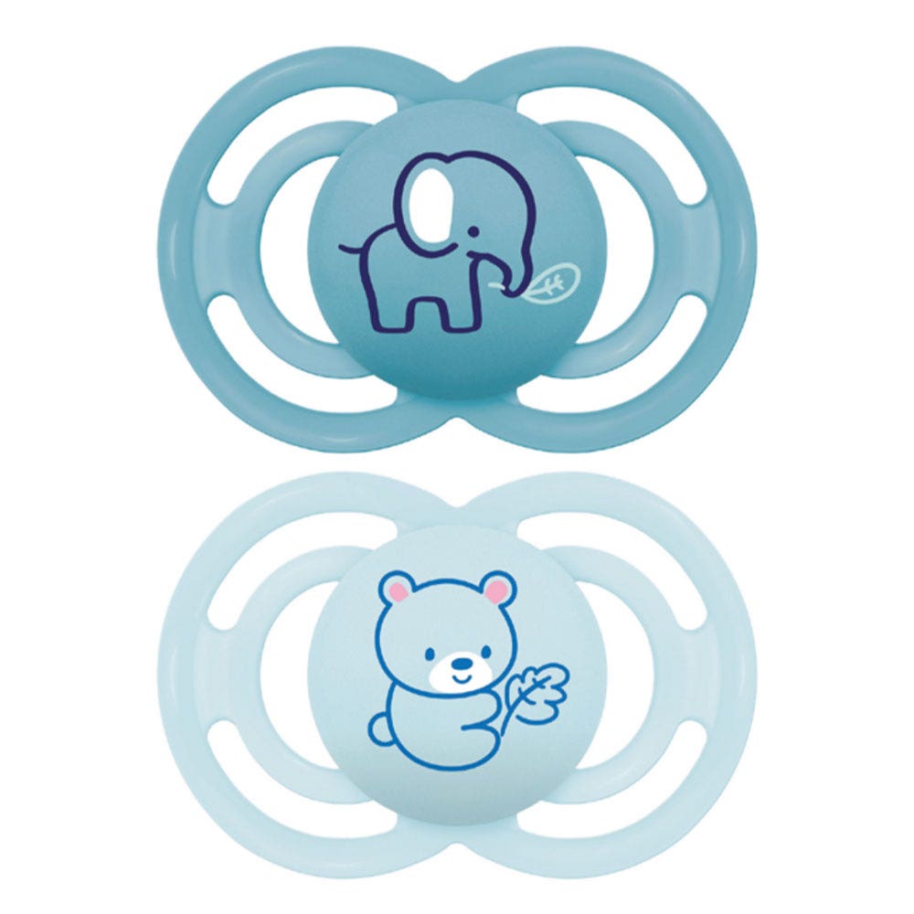 Mam Perfect Pets Symmetric Pacifiers 18 Months Plus x2 - Easypara