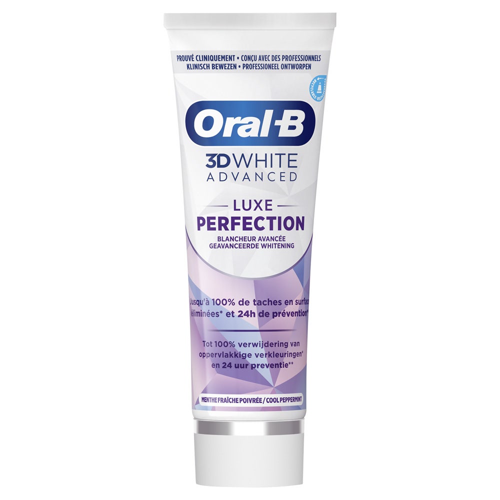 Oral-B 3D White Advanced 3D White Perfection Toothpaste Luxe Blancheur ...