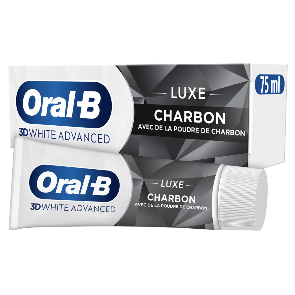 Oral-B 3D White Advanced Luxe Charcoal Toothpaste 75ml - Easypara