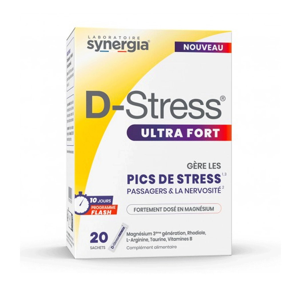Synergia D-Stress Ultra Fort Manage Stress Peaks 20 sachets - Easypara