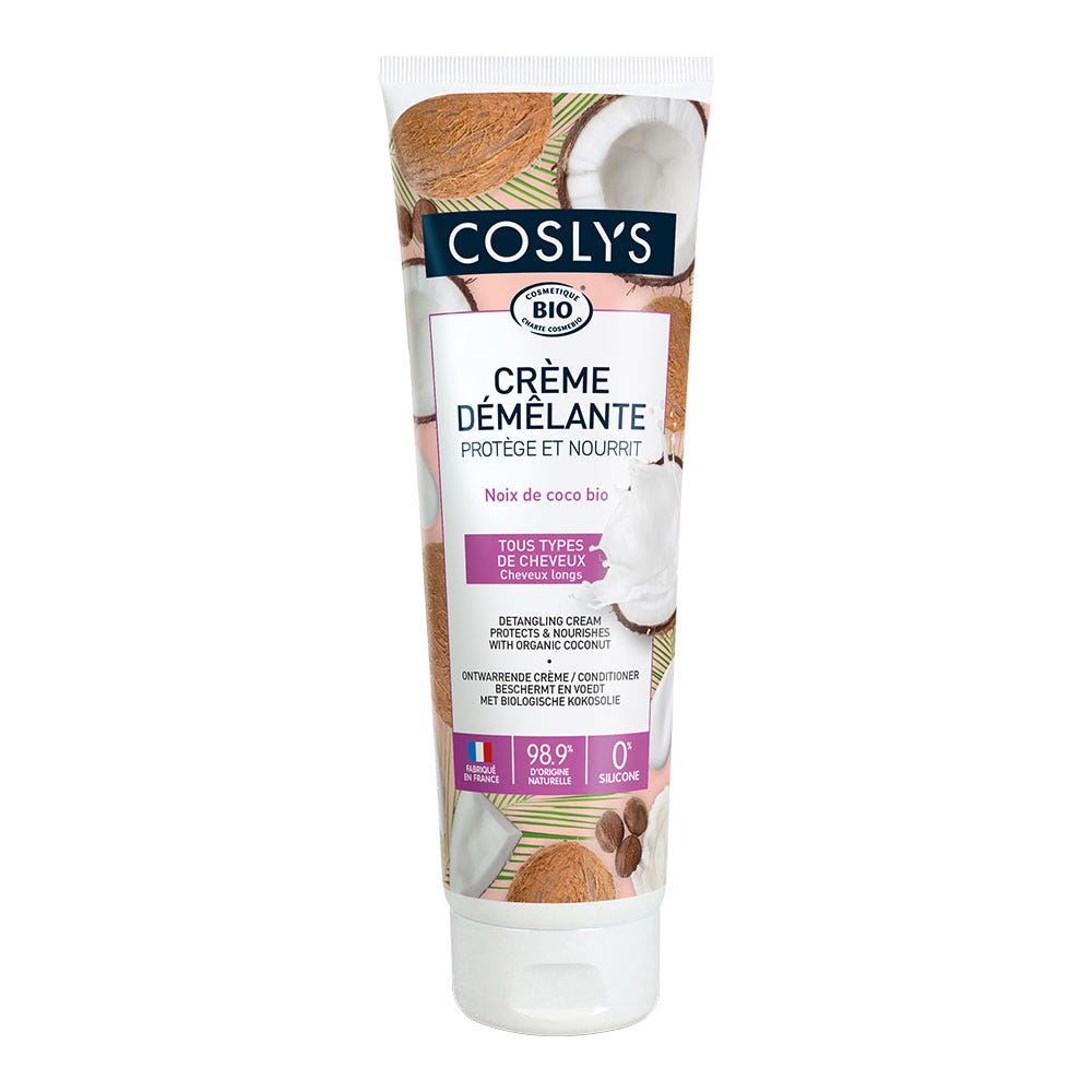 Coslys Organic Coconut Detangling Cream long hair 250ml - Easypara