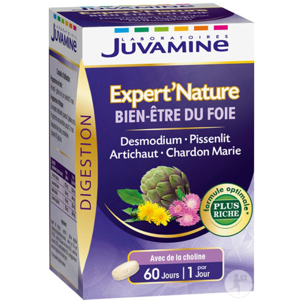 Juvamine Expert'Nature Liver Well-being 60 tablets - Easypara