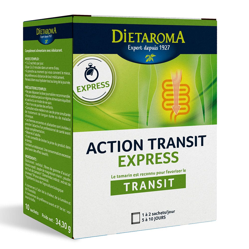 Dietaroma Action Transit Express 10 sachets - Easypara