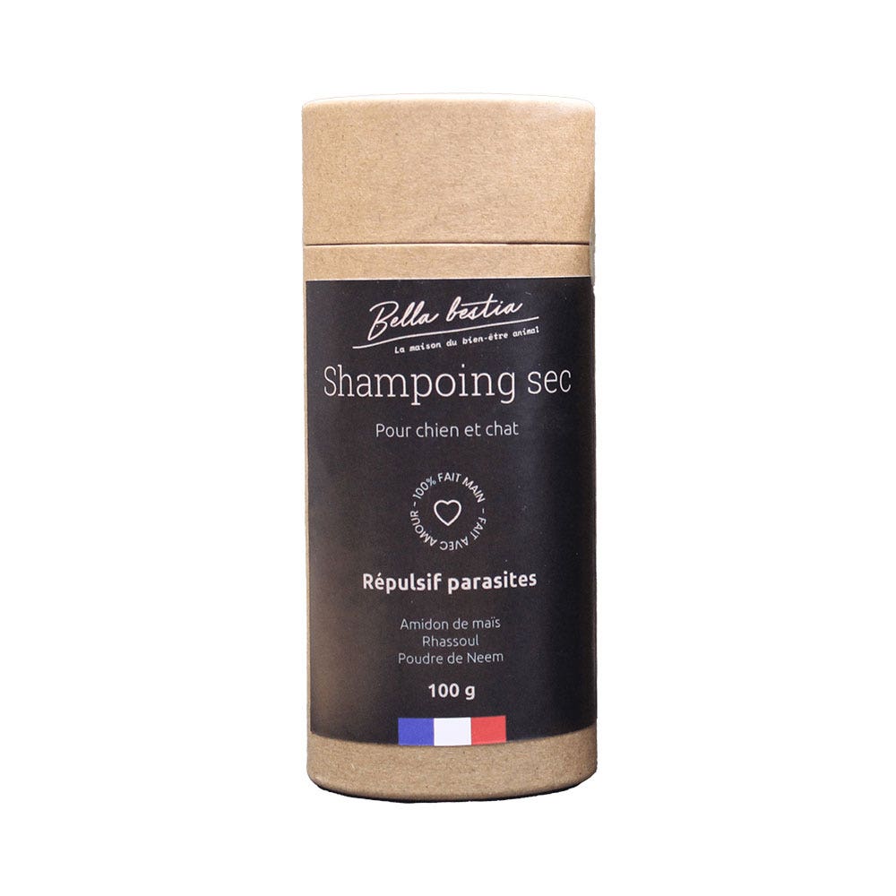 Bella Bestia Parasite-repellent Neem dry shampoo Dogs and cats 100g ...