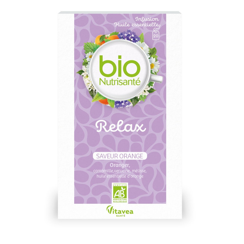 Vitavea Santé Herbal Teas Relax Bioes With Essential Oils 20 sachets ...