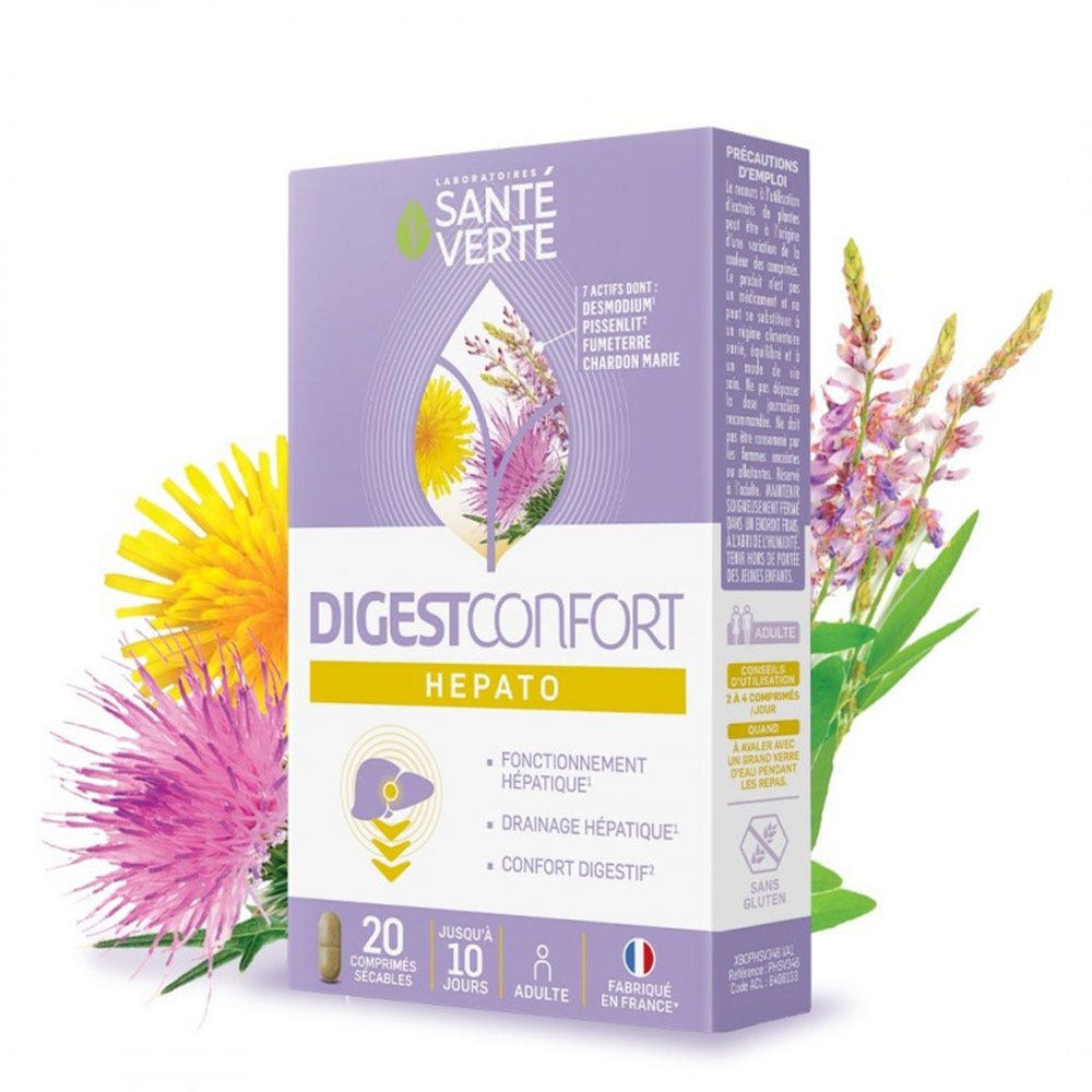 Sante Verte Digest Hepato Comfort 20 tablets - Easypara
