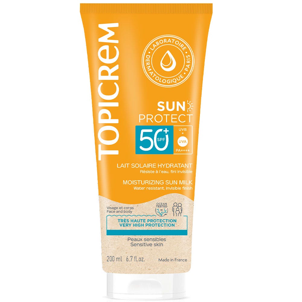 Topicrem Sun Protect Sunscreens Moisturising Milk SPF50+ (in French ...