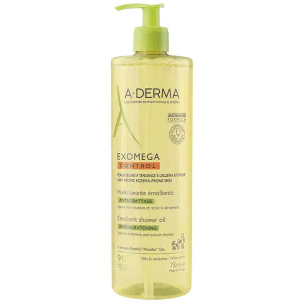 A-Derma Exomega Control Anti-scratch Emollient Cleansing Oil 750ml ...