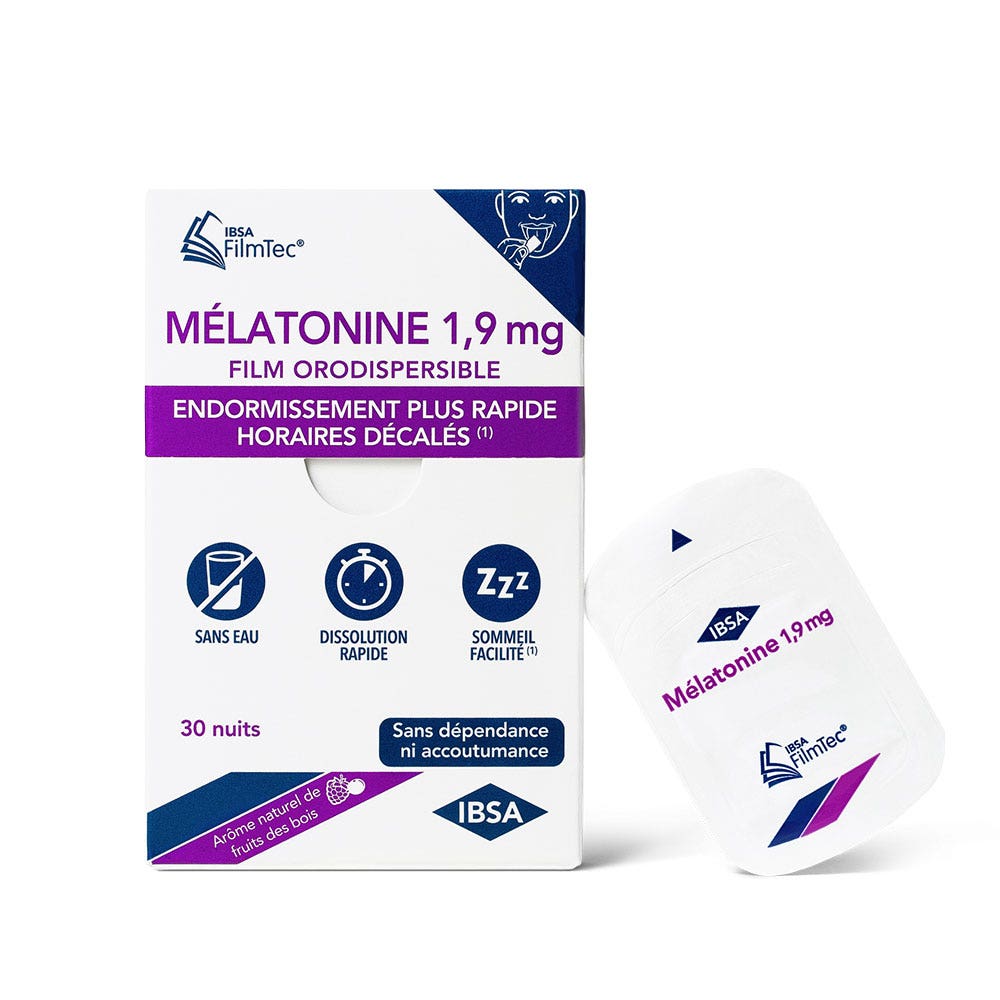 IBSA FilmTec Melatonin 1.9mg 30 orodispersible films - Easypara