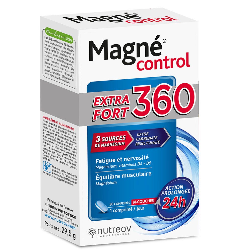 Nutreov Magne Control Extra Fort 360 30 tablets - Easypara