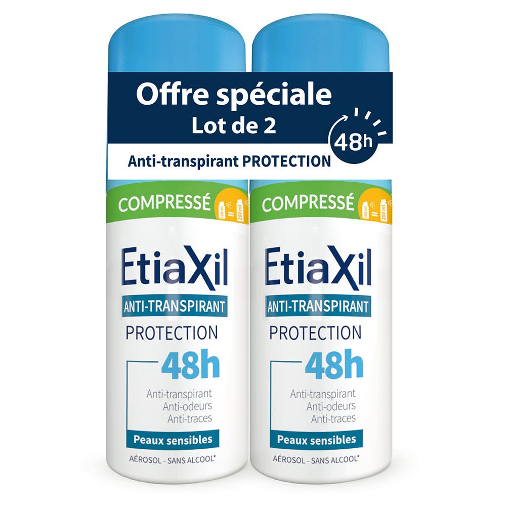 Etiaxil Antiperspirant Compressed Deodorants 48hr Protection Sensitive ...