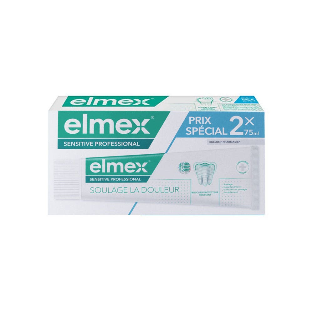 Elmex Sensitive Professional Pain Relieving Toothpaste Offre Spéciale ...