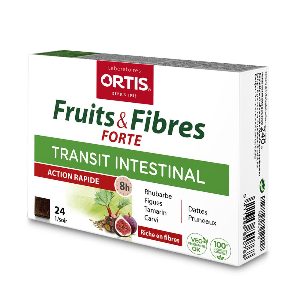 Ortis Fruit & Fibre Forte 24 cubes - Easypara