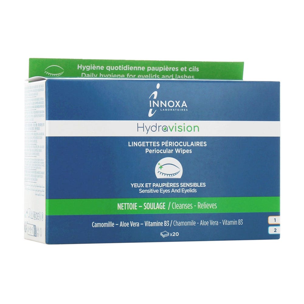 Innoxa HydraVision Periocular Wipes x20 - Easypara
