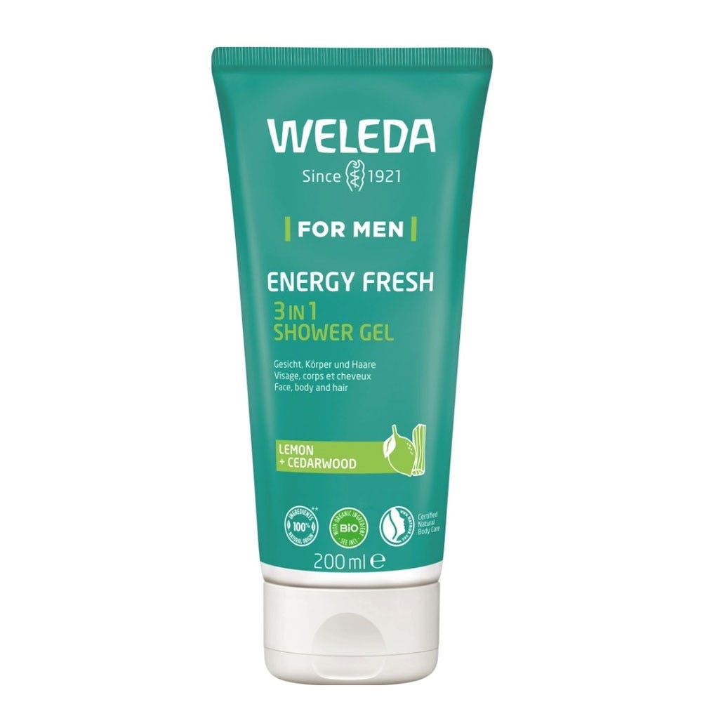 Weleda Man Energy Fresh 3in1 Shower Gel 200ml - Easypara