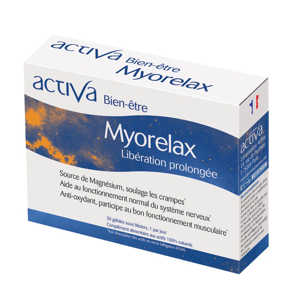 Activa Well-being Myorelax 30 capsules - Easypara