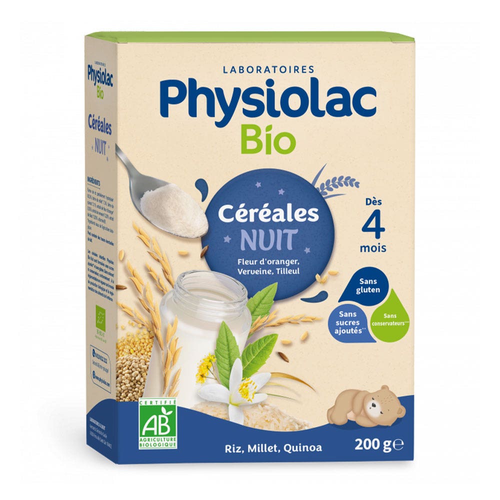 Physiolac Cereals Night From 4 Months 200g - Easypara
