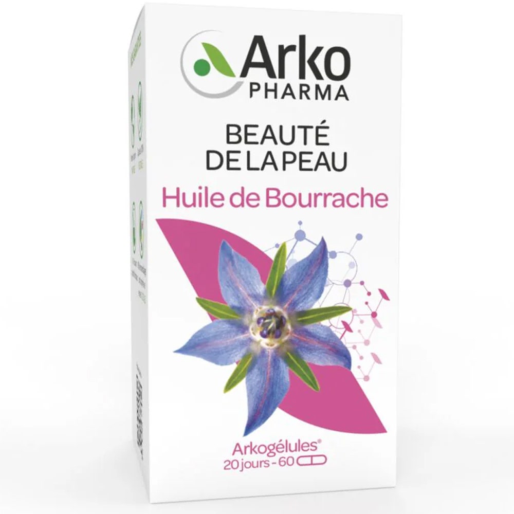 Arkopharma Arkocapsules Arkogelules Borage Oil 60 Capsules 60 Capsules - Easypara