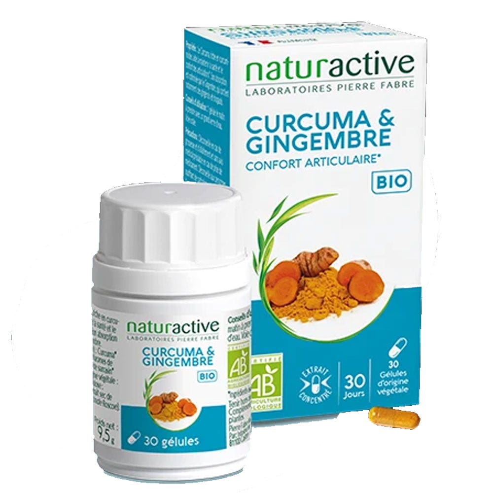 Naturactive Organic turmeric and ginger Joint Comfort 30 capsules ...