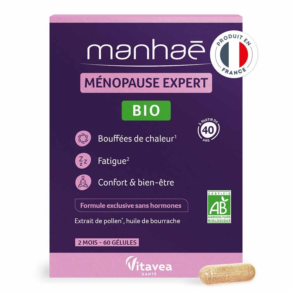 Manhaé Organic menopause 60 capsules - Easypara