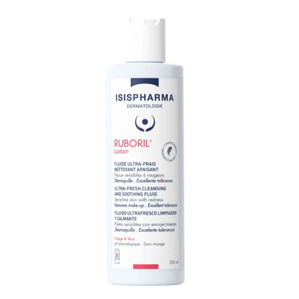 Isispharma Ruboril Ultra-Fresh Fluid Lotion Soothing Cleanser Sensitive ...