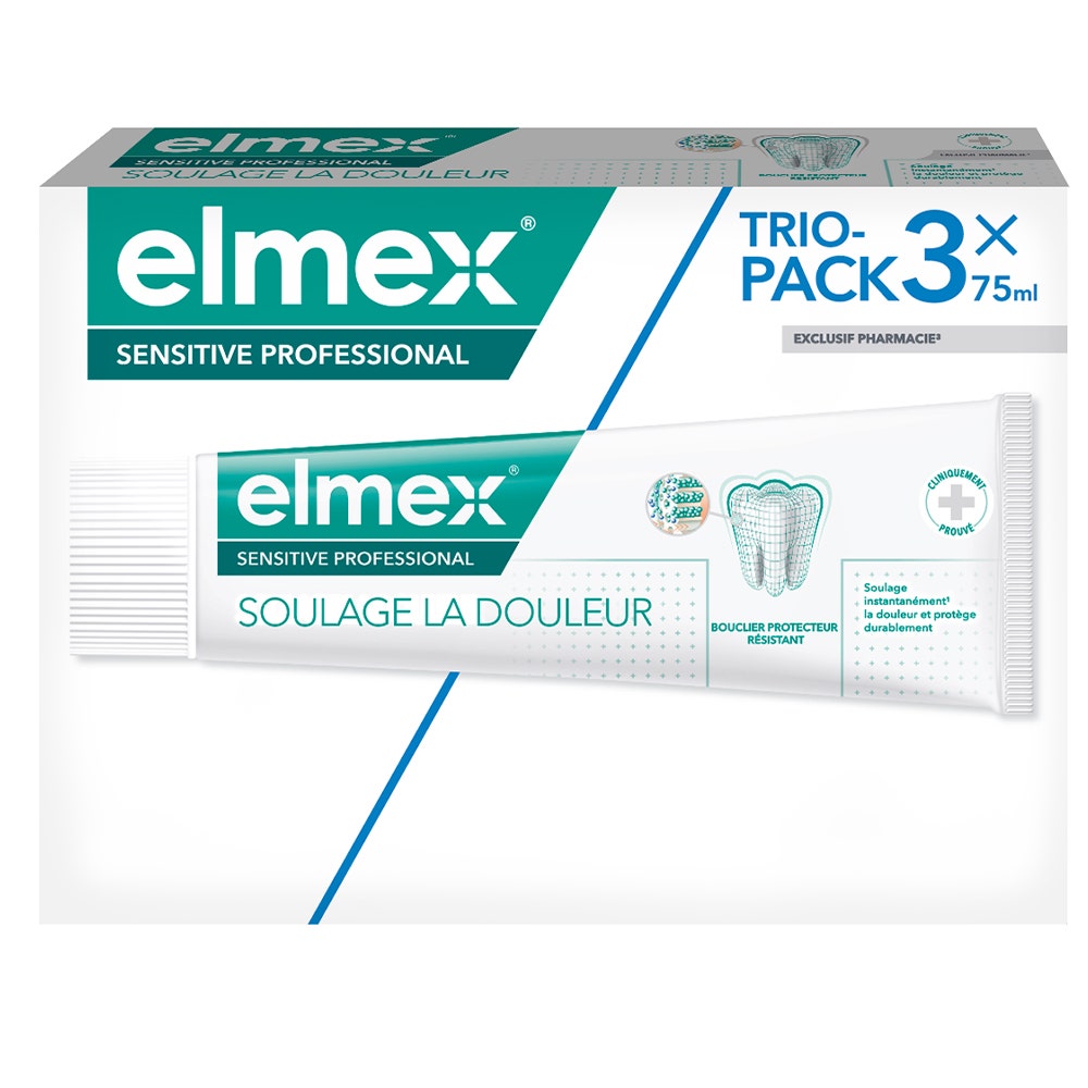 Elmex Sensitive Professional Toothpaste 3x75ml - Easypara