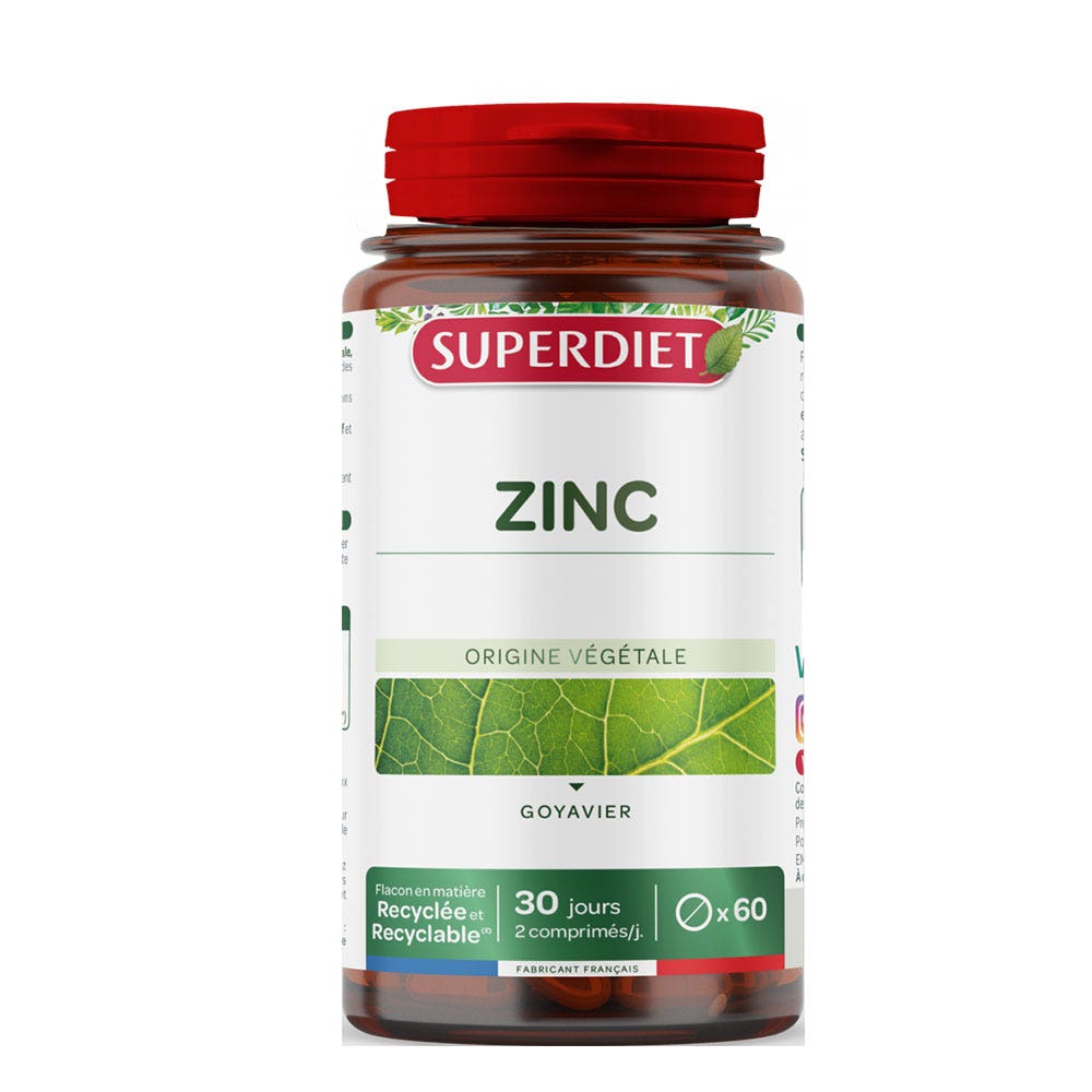 Superdiet Zinc 60 tablets - Easypara