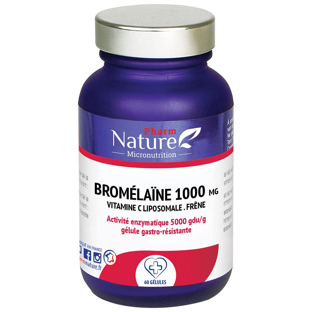 Pharm Nature Micronutrition Bromelain 1000 MG 60 capsules - Easypara